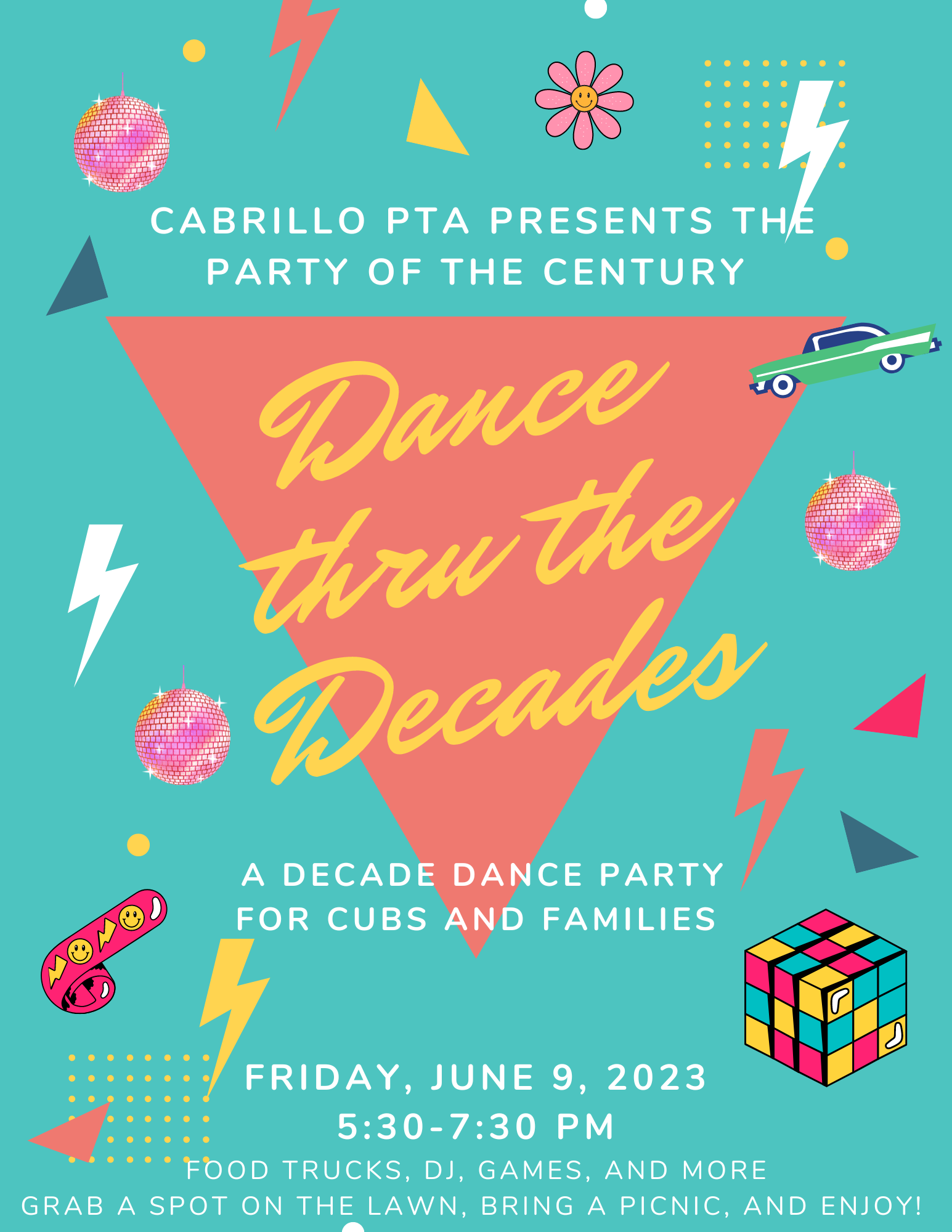 Dance thru the Decades Party – Cubs PTA